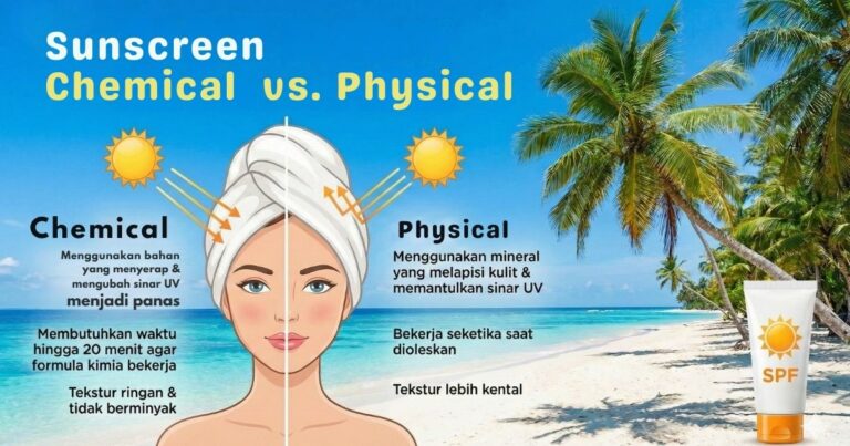 Physical vs Chemical Sunscreen: Perbedaan Vital & Panduan Memilih ...